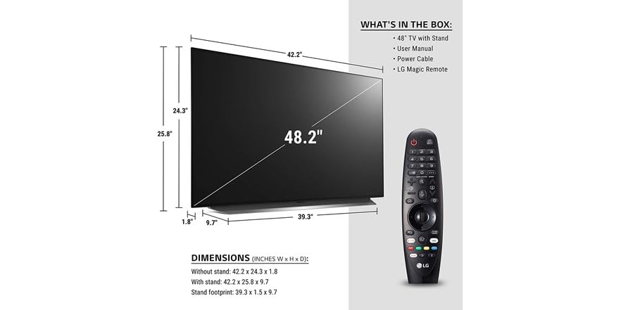 LG CX 48" 4K Smart OLED TV (2020)