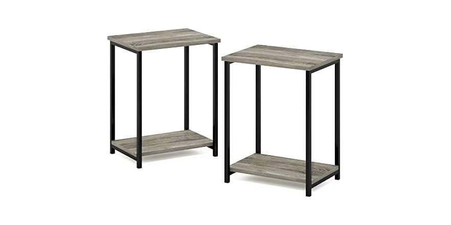 Furinno Simplistic Metal Frame End Tables