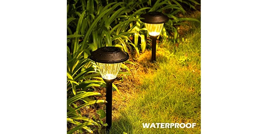 Solpex 6 Pack Solar Powered Garden Lights