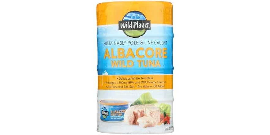 Wild Planet Wild Albacore Tuna Cans, 5oz 4PK