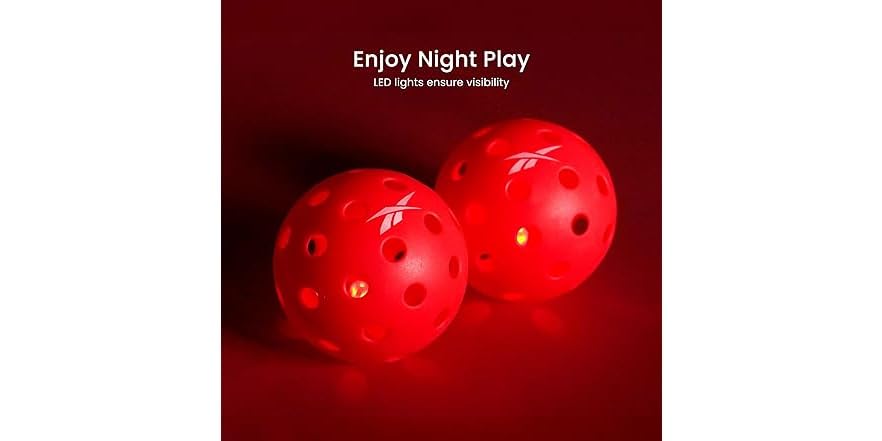 Reebok - LED Pickleball 40 Hole (6-Piece)