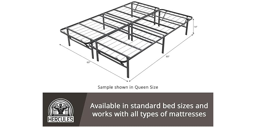 Hercules Folding Metal Bed Frame