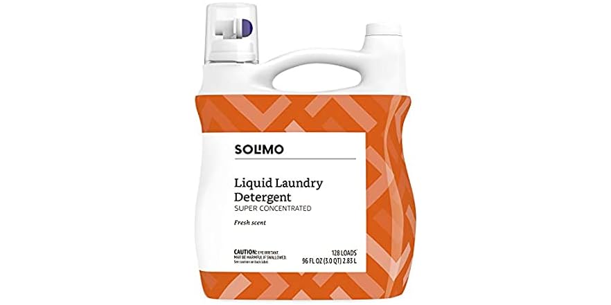 Solimo Concentrated Liquid Laundry Detergent, 96 oz