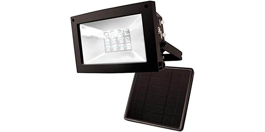Maxsa 12 LED Solar-Powered Flood Light