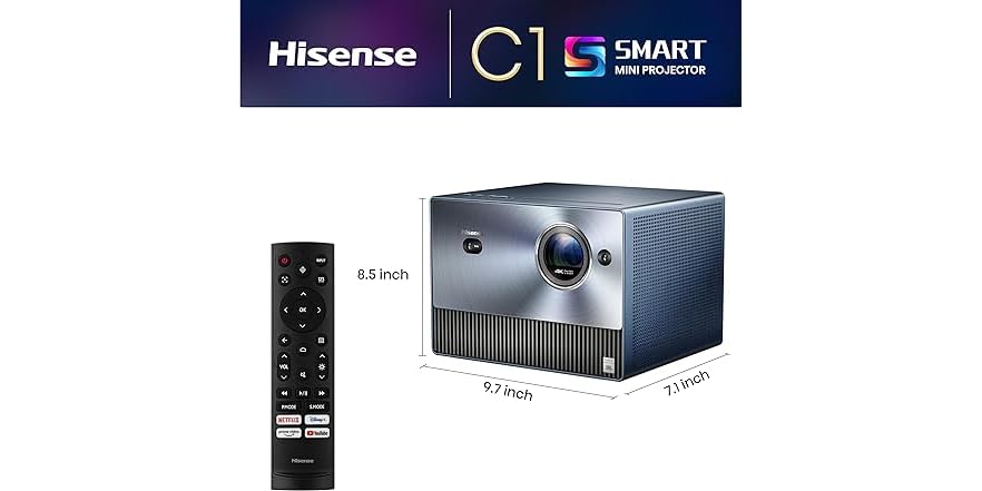 Hisense C1 Trichroma Laser Mini 1600 Lumens Projector