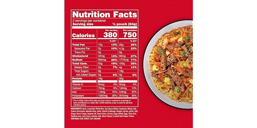 ReadyWise Meal Beef Bulgogi Kimchi Rice