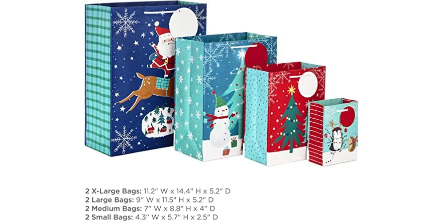 Hallmark Christmas Assorted Gift Bags