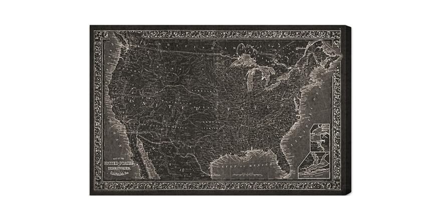 United States Map 1864 (4 Sizes)