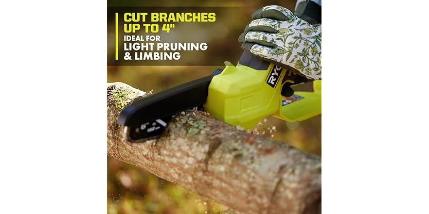Ryobi ONE+ 18V Pruning Mini Chainsaw (Tool Only)