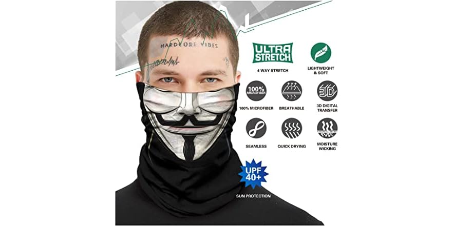 TEFITI Face Scarf Guards Headwear