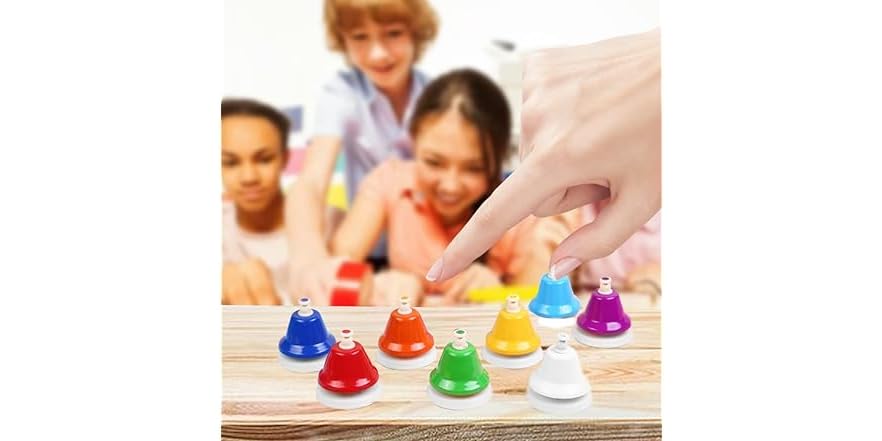 ENNBOM Desk Hand Bells 8 Pack