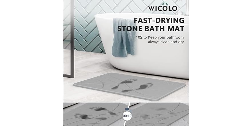 WICOLO Bath Mat
