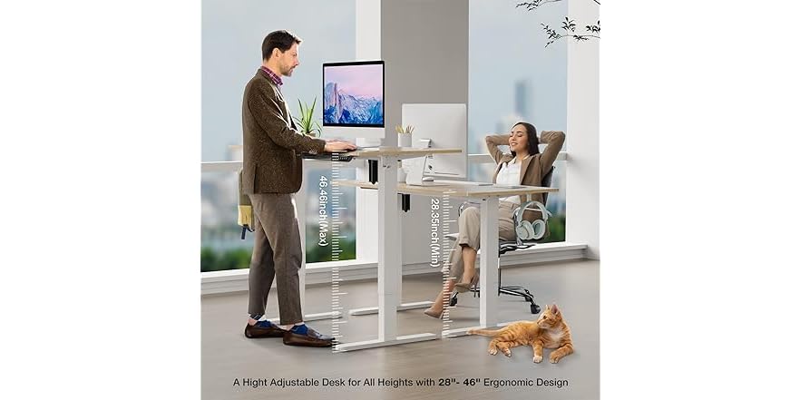SMUG Standing Desk, 55 x 24 in, Electric