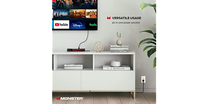 (NEW) Monster Power Center Vertex 3000J Surge Protector