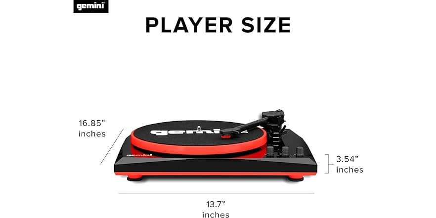 Gemini Sound TT-900 3-Speed Turntable