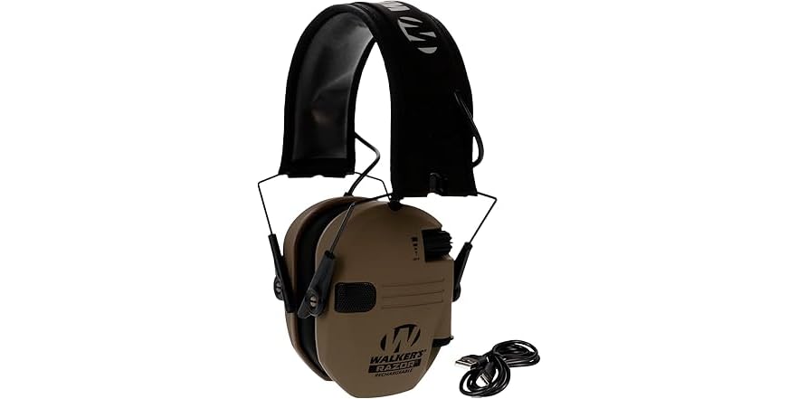 Walker's Razor Rechargeable MUFF - FDE