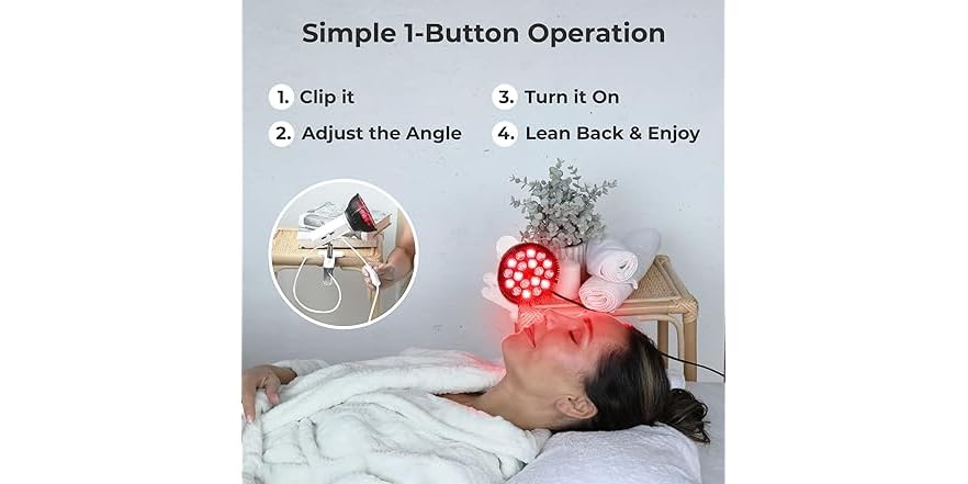 LifePro InfraGlow Red Light Therapy Lamp