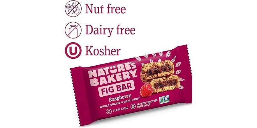 Nature's Bakery Raspberry Fig Bars, 2 Oz, 6 Ct