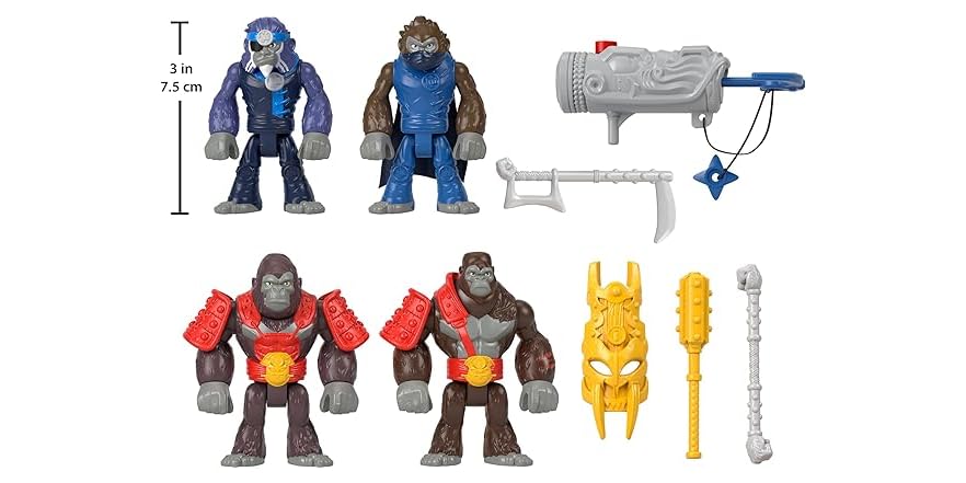 Imaginext Preschool 9-Piece Monkey & Gorilla