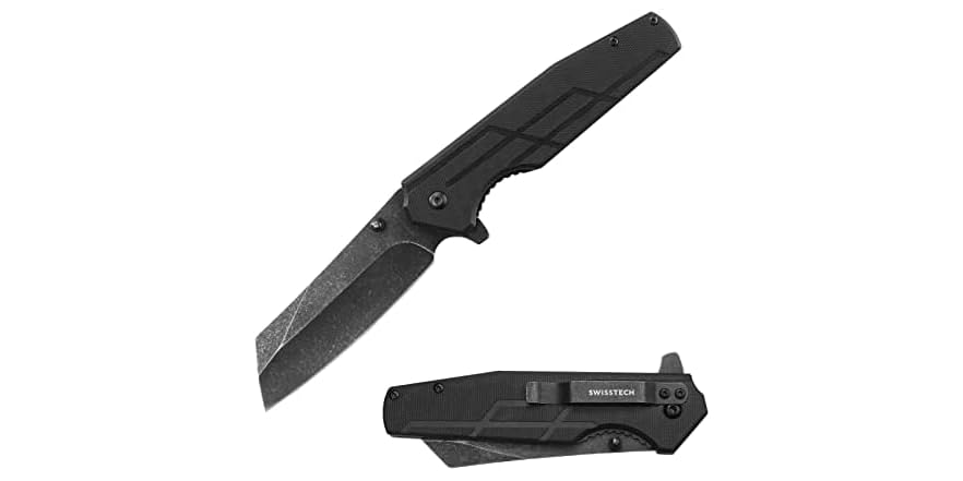 Swiss+Tech Pocket Folding Knife Stonewash