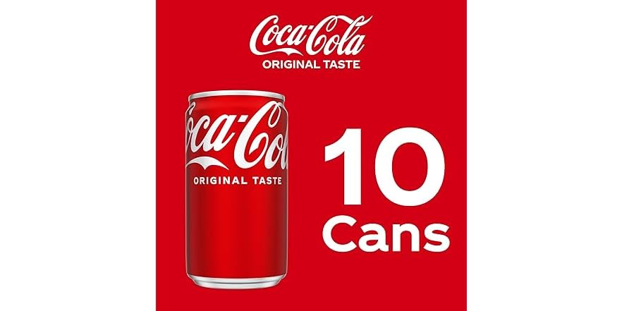 Coke Mini-Can 7.5oz, 10 pack
