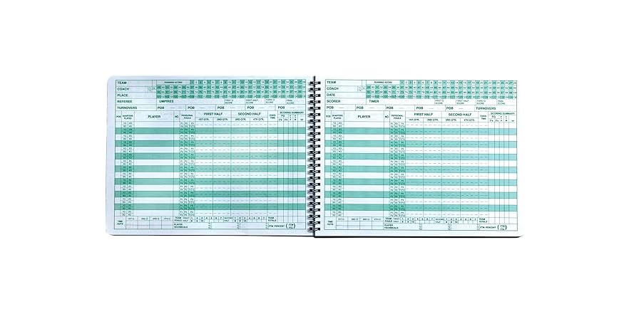 Plain Cover Mark V Basketball Scorebook