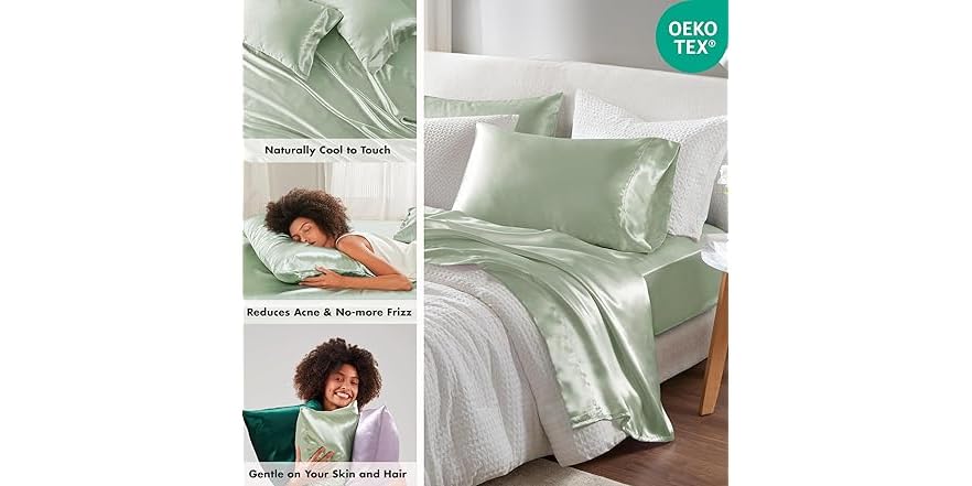 Madison Park Satin Sheet Set Cal King