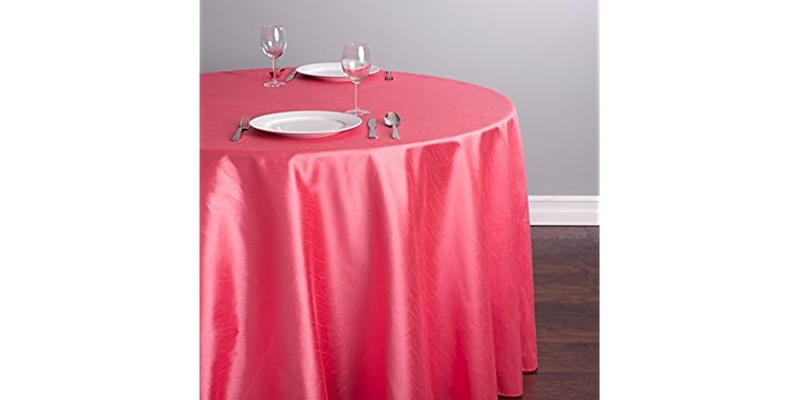 Round Shantung "Silk" Tablecloth