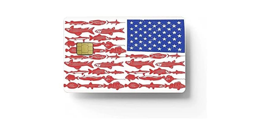 Fishing Flag Vinyl Sticker Transportation Card Stickers