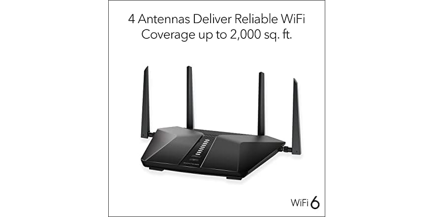 NETGEAR RAX43 Nighthawk 5-Stream AX5 WiFi 6 Router (Open Box)