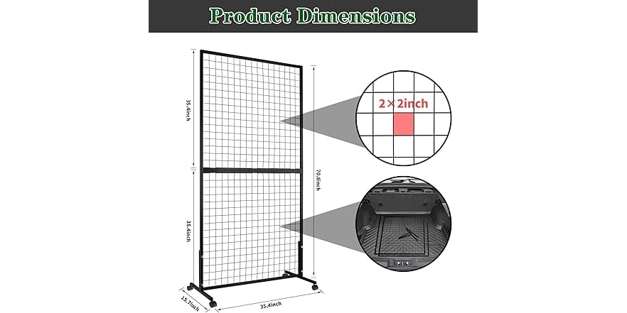 3'×6' Double-Layer Grid Panels