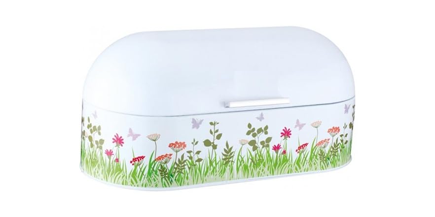Flower Design Bread Box