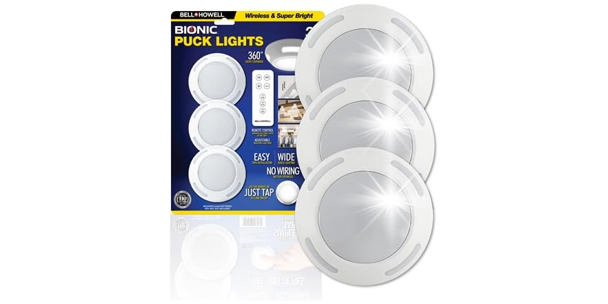 6-PK Bionic LED Puck Lights