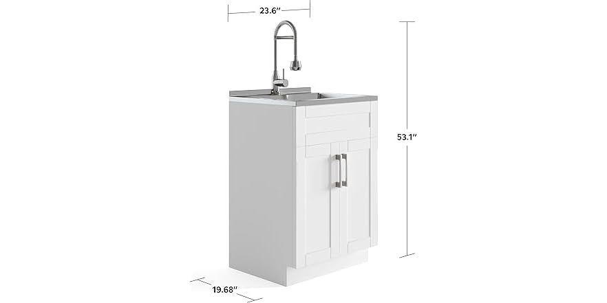 Hennessy All-in-One Utility Sink&Cabinet