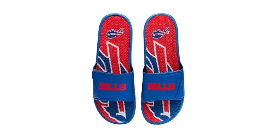 FOCO NFL Mens Wordmark Gel Slides
