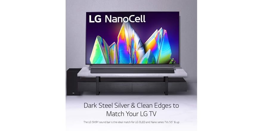 (NEW) LG SN9YG 5.1.2ch Dolby Atmos Sound Bar Wireless Subwoofer