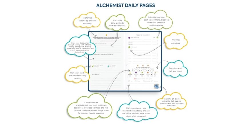 Project EVO Non-Dated 90-Day Planner w/ App