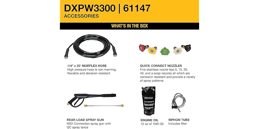 Dewalt 3300 PSI Gas Pressure Washer
