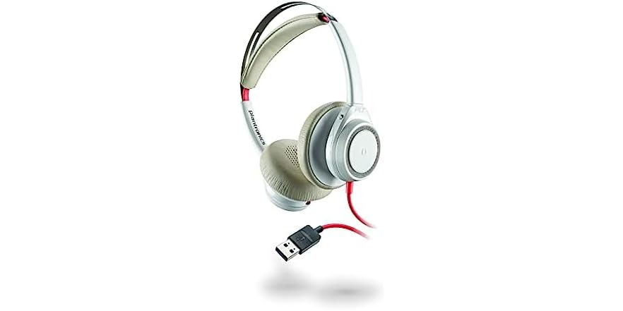 Plantronics Headset, Wired, ANC, USB-A