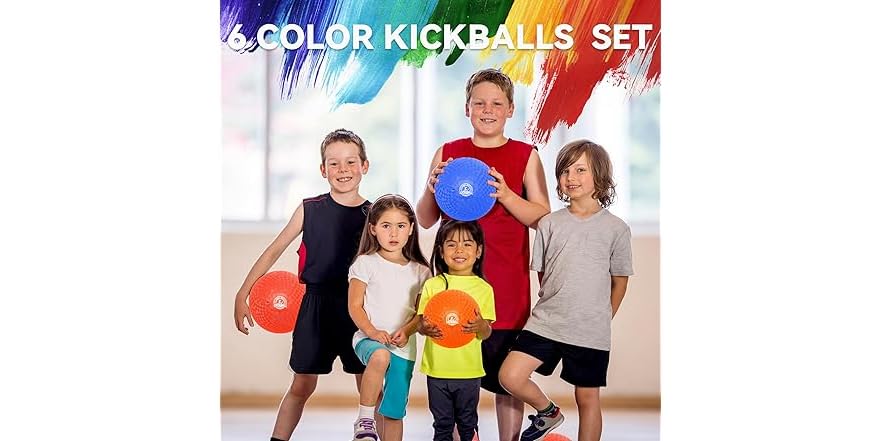 6 Pack - 8.5in Kickball Set