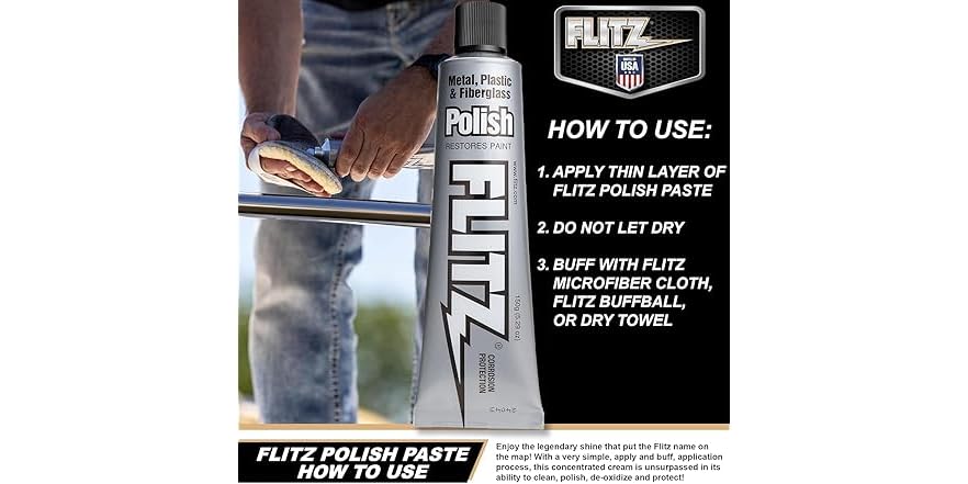Flitz Polish - Paste - 5.29 oz. Boxed Tube