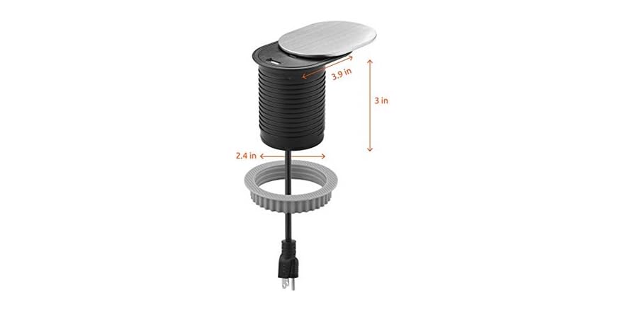 Link2Home Space Saver Grommet Socket