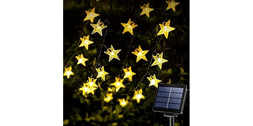 KeShi Solar Star String Lights 40Ft 100LED