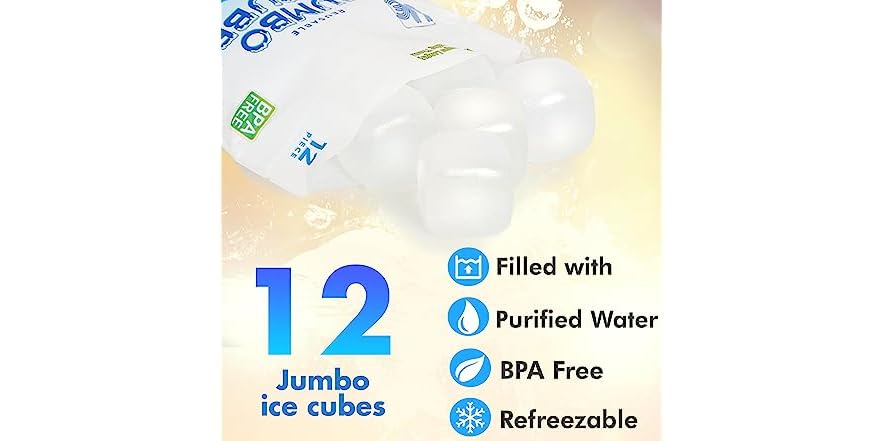 Reusable Jumbo Ice Cubes