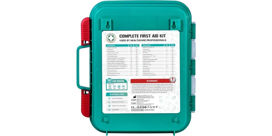 420 Piece Professional First Aid Kit