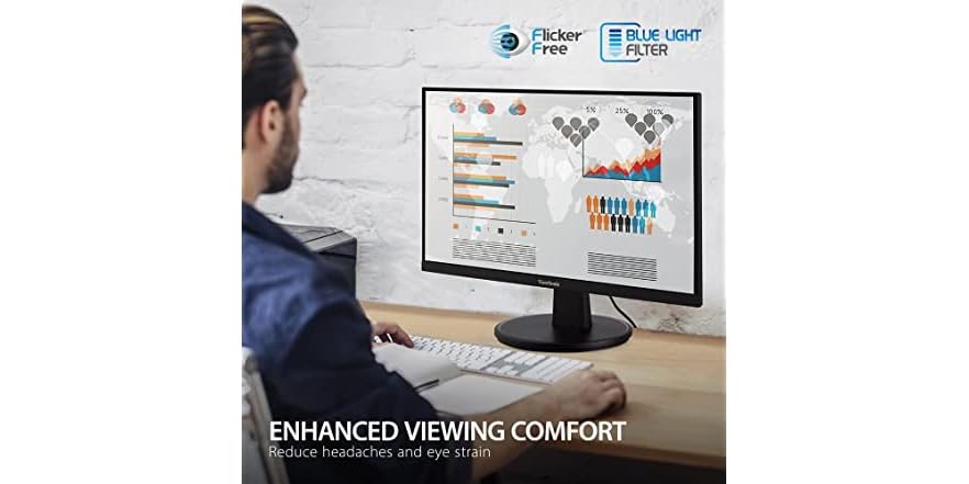 ViewSonic VS2247-MH 22 Inch 1080p Monitor (Open Box)