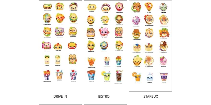 Puffy Puffs 3D Characters Stickers 10Pk