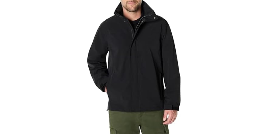 Amazon Essentials Mens Packable Rain Jacket