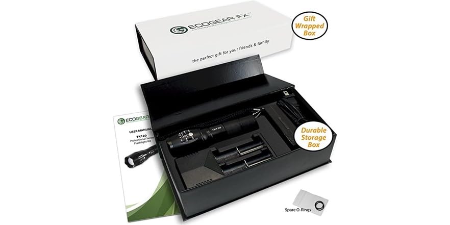 EcoGear FX LED Tactical Flashlight Kit TK120