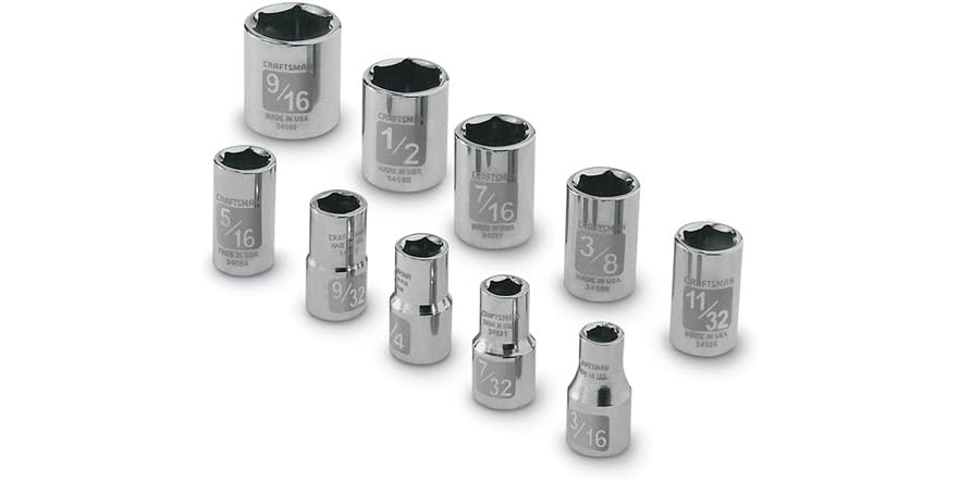 Craftsman 10-Piece 1/4" Drive SAE Socket Set